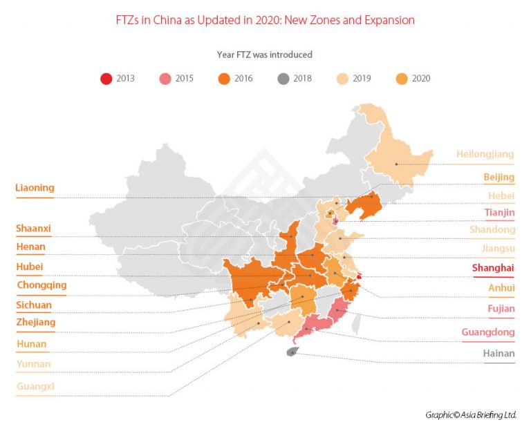 China's Free Trade Zones Update: 3 New FTZs, Zhejiang FTZ Expanded